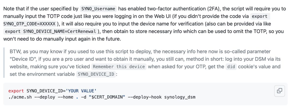 在群晖 NAS 上解决 acme.sh 因双重身份验证无法运行的问题 – 买ℳ糊涂